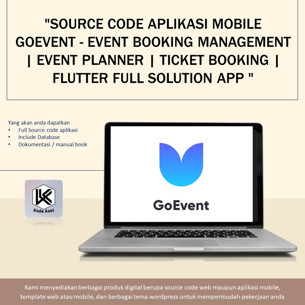 Jual SOURCE CODE APLIKASI MOBILE GOEVENT - EVENT BOOKING MANAGEMENT | EVENT PLANNER | TICKET ...