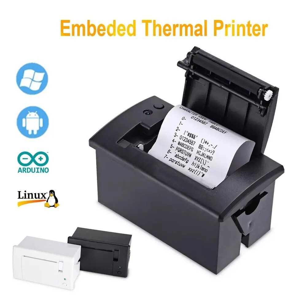 Jual Mini 58mm Panel Embedded Thermal Printer with Interface RS232 TTL ...
