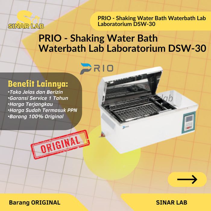 Jual PRIO - Shaking Water Bath Waterbath Lab Laboratorium DSW-30 | Shopee Indonesia