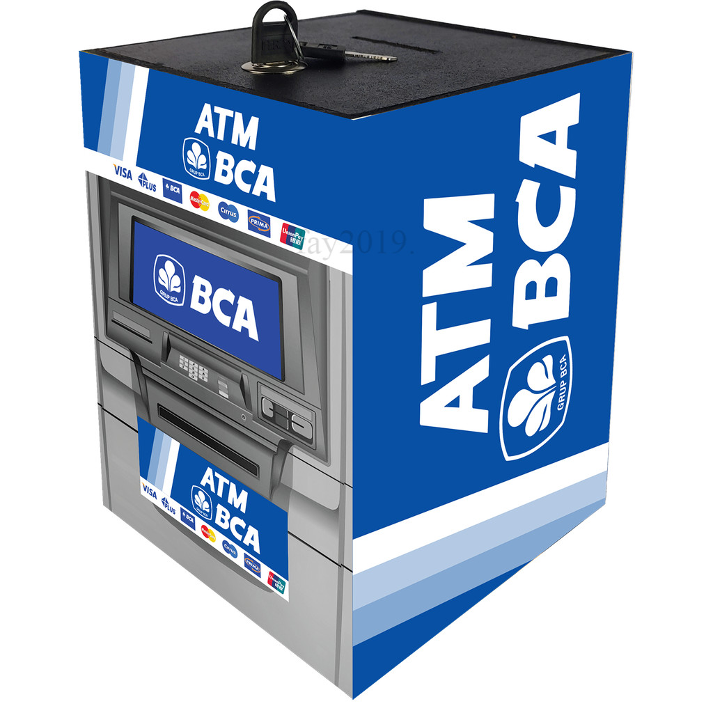 Jual Celengan ATM Ukuran 15x20 Besar Jumbo+kunci Ganda Tabungan Uang ...
