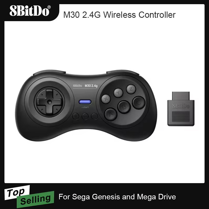 Jual 8BitDo M30 2.4G Wireless Gamepad Controller for the Original Sega ...