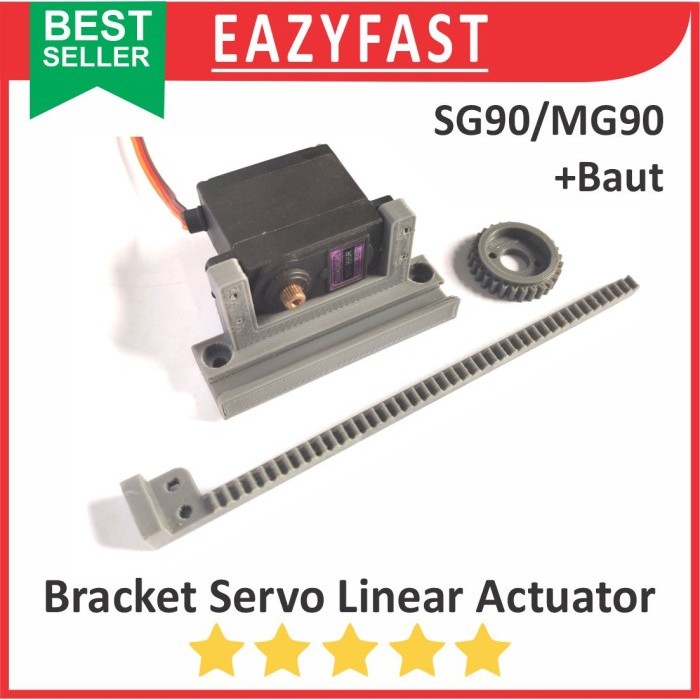 Jual Mekanik Servo SG90 MG90 Linear Actuator Push Pull Kunci Pintu Door ...