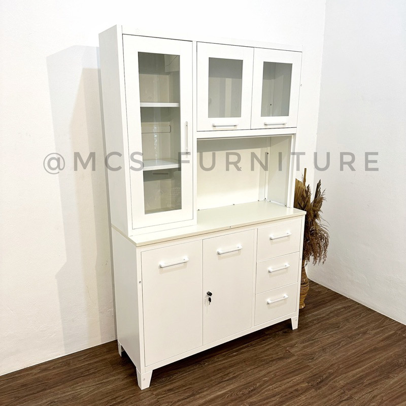 Jual Lemari Dapur Kitchen Set Besi Metal Rak Piring Sayur Mebel ...