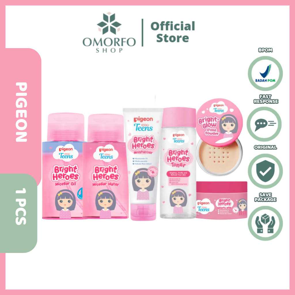 Jual [Omorfo] PIGEON TEENS BRIGHT HEROES | Toner | Loose Powder ...