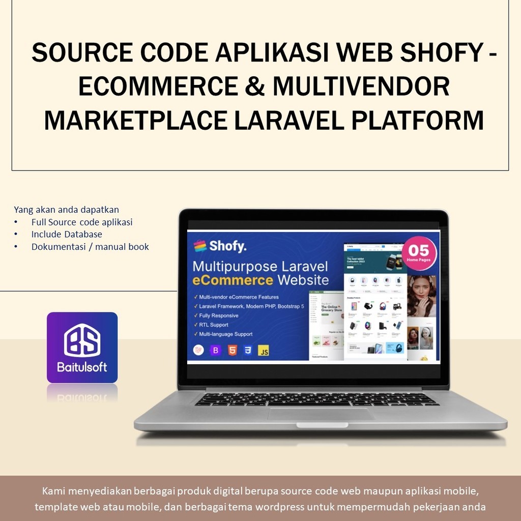Jual SOURCE CODE APLIKASI WEB SHOFY - ECOMMERCE & MULTIVENDOR ...