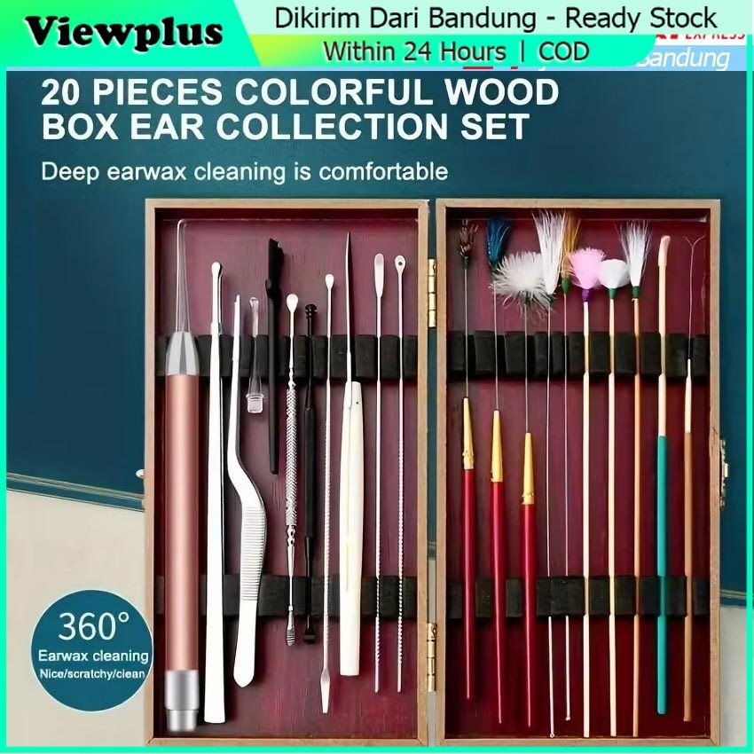 Jual 20Pcs/Set Alat Pembersih Telinga Stainless Pembersih Kuping Spa ...