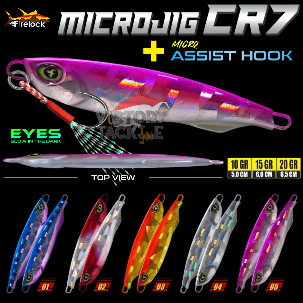 Jual UMPAN PANCING metal jig MICRO JIG FIRELOCK CR7 GTR LOKI MUSTANG ONIX STELLA 10 15 20 40 ...