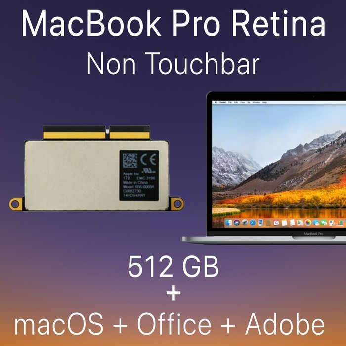 Jual SSD 512 GB MacBook Pro Non Touchbar 2016 2017 Function Key 512GB ...