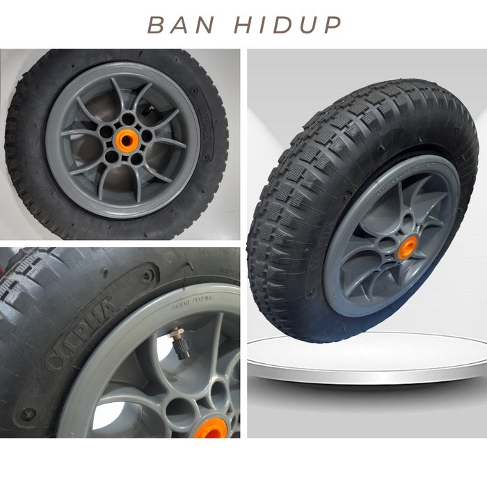 Jual Roda Ban gerobak Pasir/Roda komplit gerobak dorong sorong Ban ...