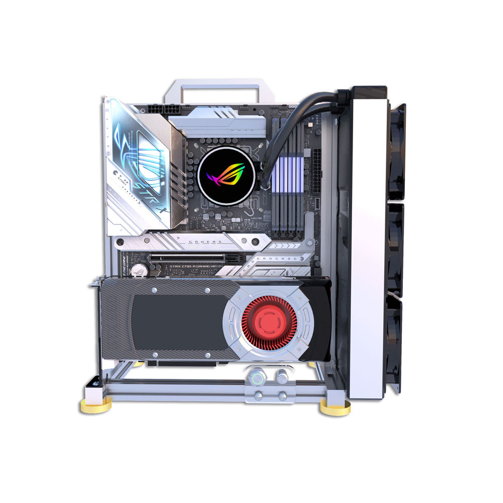 Jual Mini ITX MATX ATX Gamer Cabinet,MOD Desktop PC Case Open Frame ...
