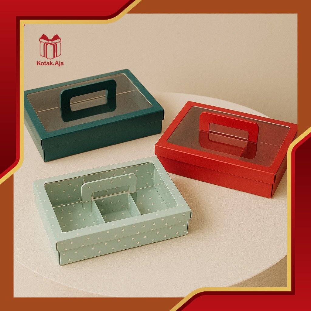 Jual Box Mika Sekat 6 / Box Mooncake Sekat 6 / Box Pudding sekat 6 ...