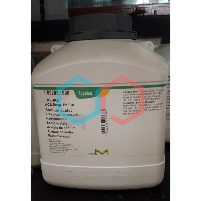 Jual Natrium Asetat Anhidrat / Sodium Acetate 100 gram Merck 106268 ...