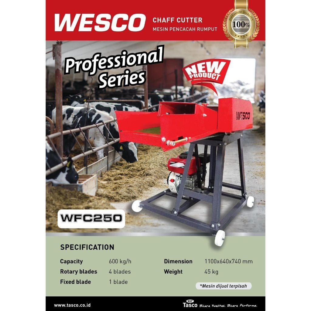 Jual Wesco WCF250 Mesin Pencacah Rumput Chaff Cutter Tanpa Engine ...