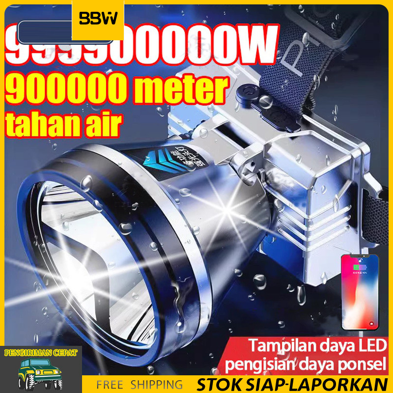 Jual Lampu Depan Luar Ruangan 500 Watt Senter Kepala Super Terang Lampu Depan Sorot Tinggi ...