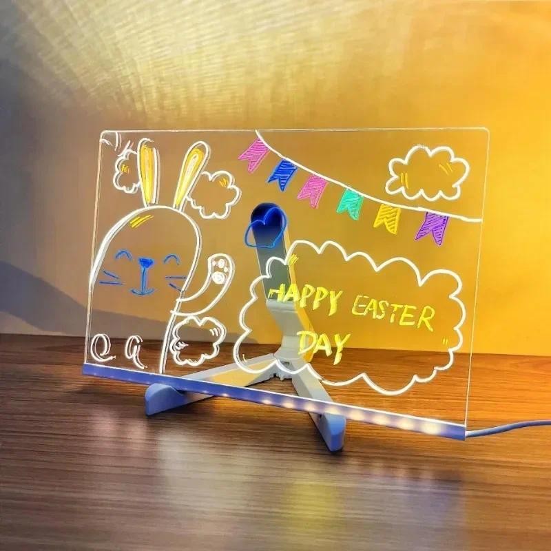 Jual Children DIY Hand Drawn Drawing Board Student Easy To Wipe Acrylic ...