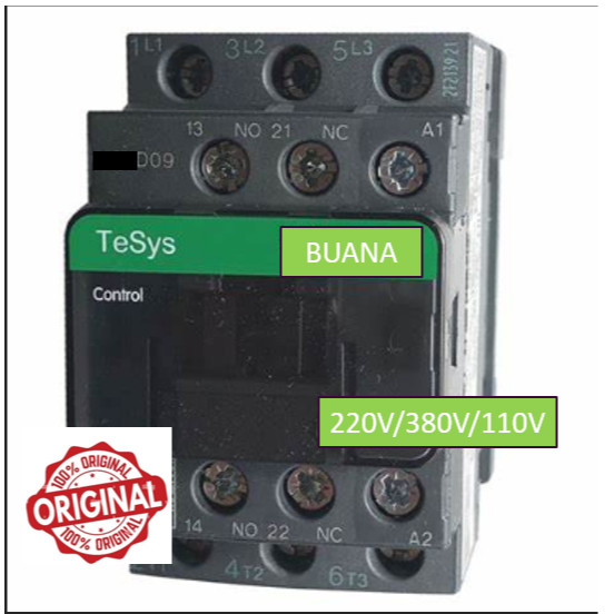 Jual Kontaktor Schn*ider LC1D09M7 25A 220V /380V/110V Contactor 1 Phase ...