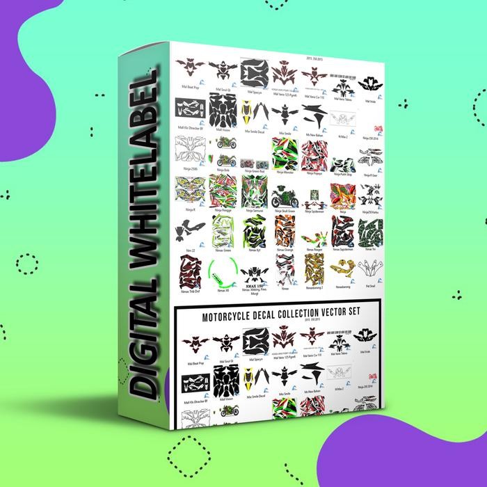 Jual Koleksi Desain Decal Motor CorelDraw | Shopee Indonesia