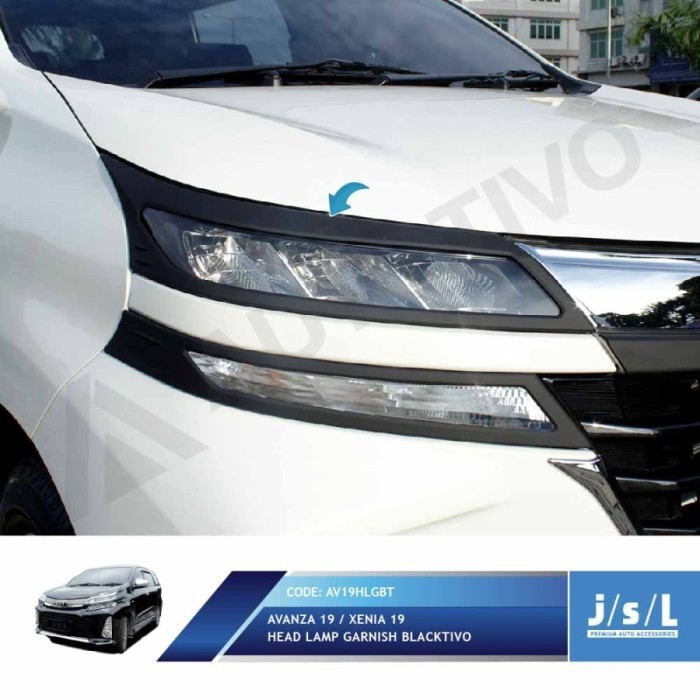 Jual Head Lamp Garnish / Garnish Depan All New Xenia 2019 Blacktivo JSL ...