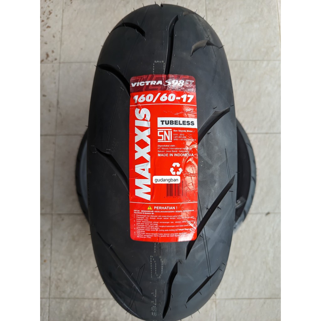 Jual ( CT - RING 17 ) VICTRA CT !! 160 / 60 - 17 MAXXIS S98 ORIGINAL ...