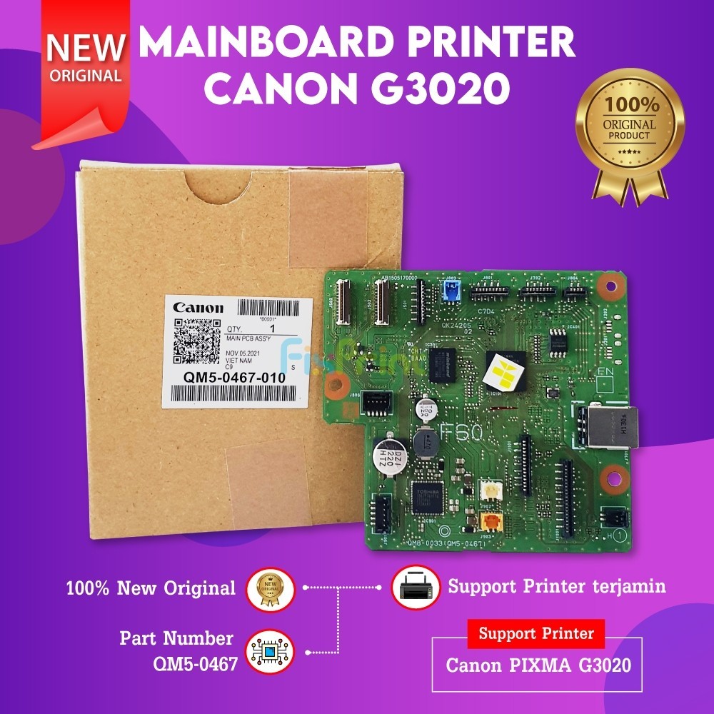 Jual FixPrint Board Printer Canon G3020 G3060 G2020 G1020 New Original ...