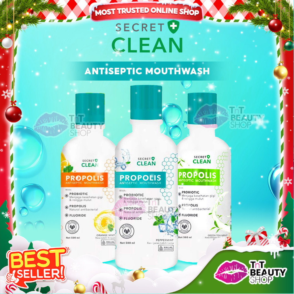 Jual Secret Clean Propolis Antiseptic Mouthwash 500 ml | TnT Beauty ...