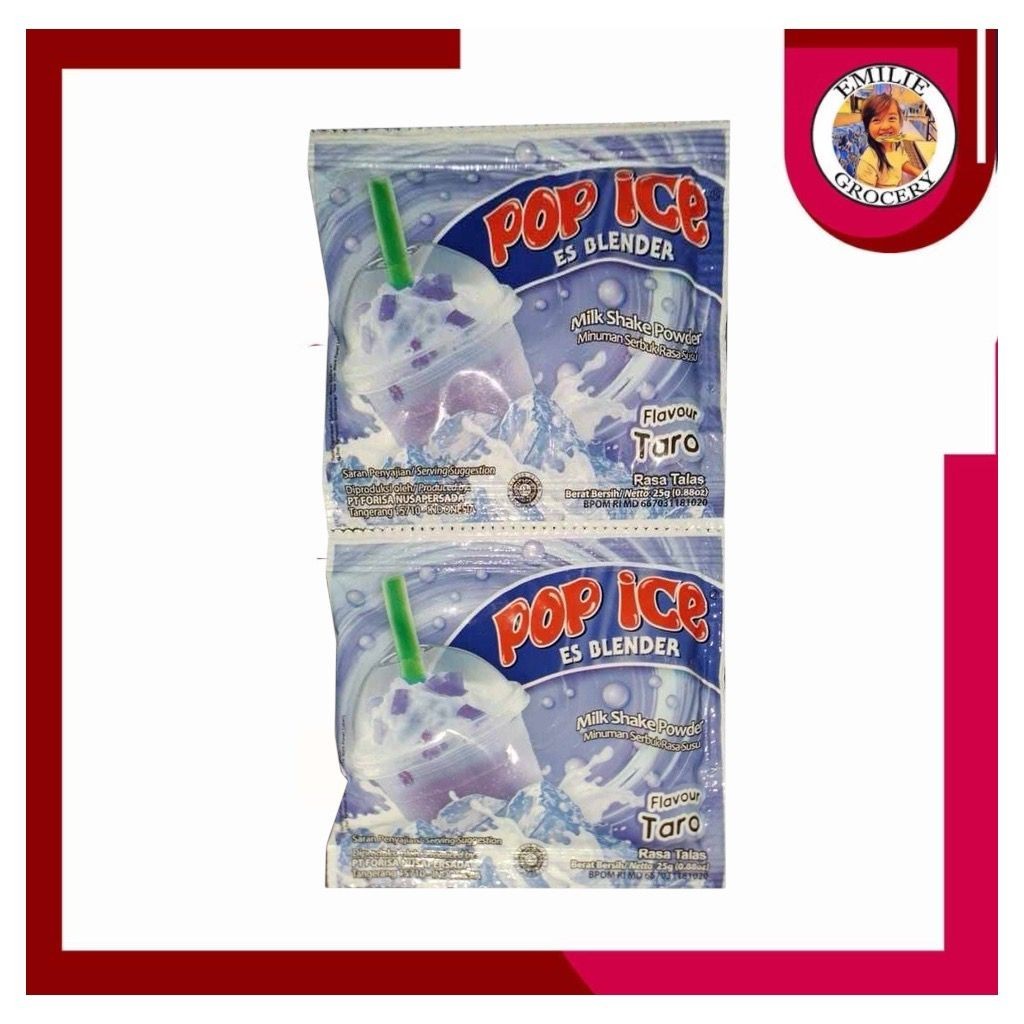 Jual Pop Ice Es Blender Taro Renceng 10 Pcs Sachet 25gram | Shopee ...