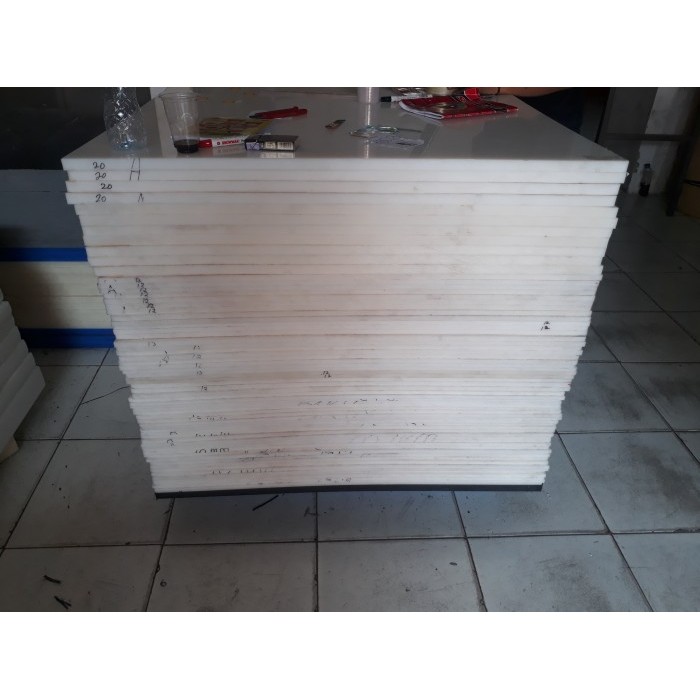 Jual Nylon PE 1000X2000 10MM Lembaran ( PolyEthylene Sheet / HDPE Plate ) | Shopee Indonesia