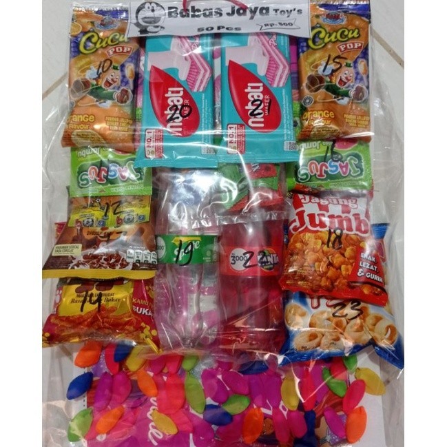 Jual RB001 lotre balon cabut isi 50 pcs | Shopee Indonesia