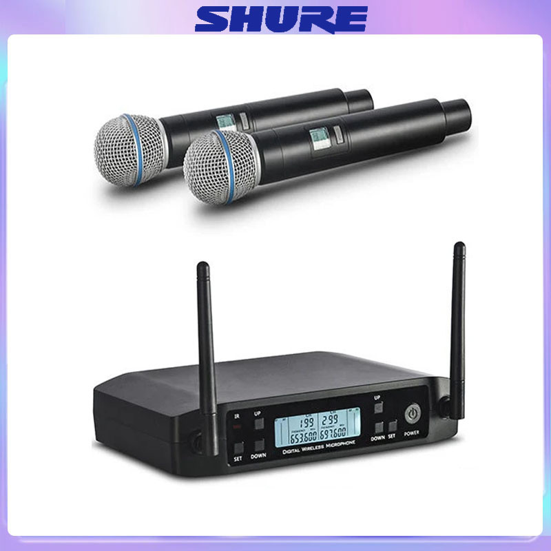 Jual 100% Original SHURE GLXD4 Beta 58a Wireless Microphone UHF Dynamic Professional Broadcast ...