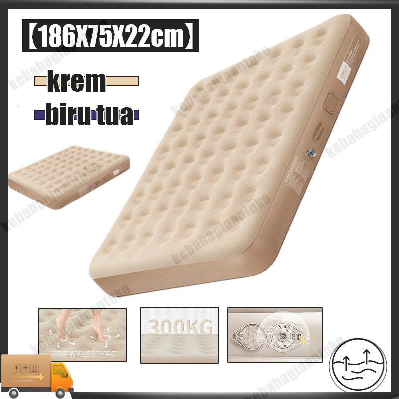 Jual 【186X75X22cm】Sleefy Matras Tidur Kasur Angin Pompa Tiup Double Air ...