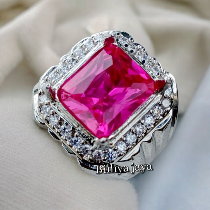 Jual CINCIN BATU MERAH SIAM ROSE KOTAK CUTTING KUALITAS SUPER | Shopee ...