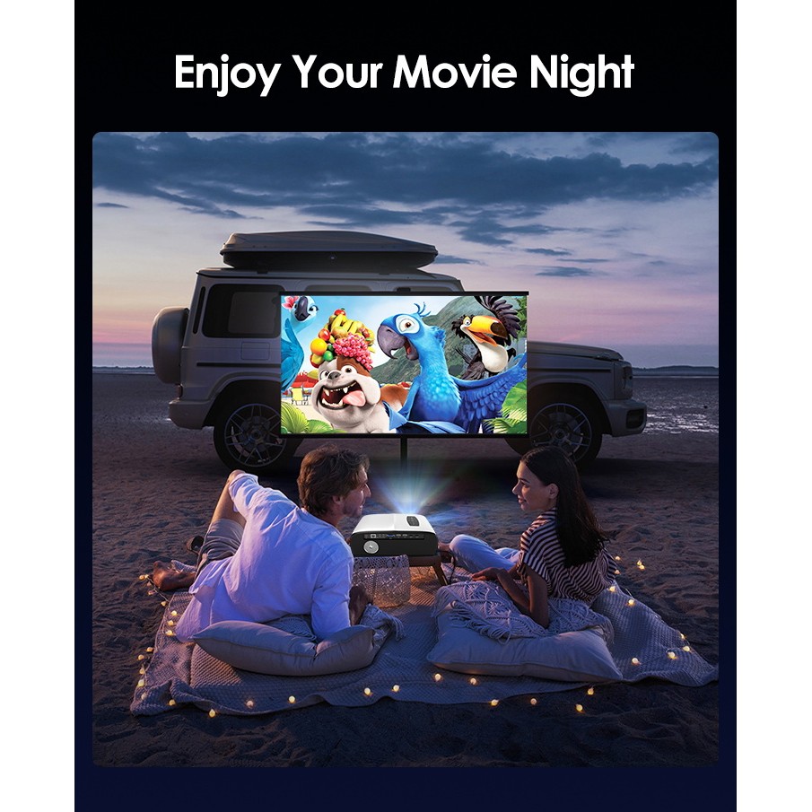 Jual 1450ANSI LCD Projector for Movies Full HD 1080P Laser Experience ...