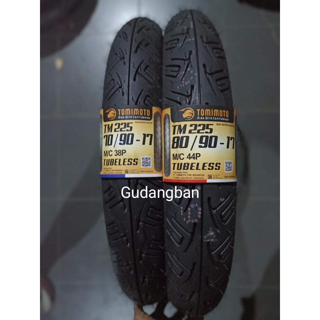 Jual ( 2 BAN TM225 - RING 17 ) TOMIMOTO 70 90 17 DAN 80 90 17 BEBEK ...
