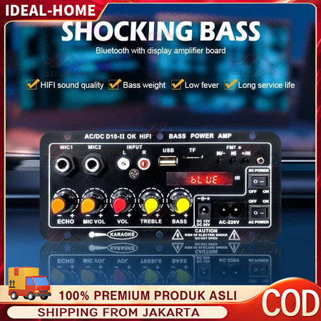 Jual COD/Model terbaru D10 Ⅱ 900W Amplifier board Tampilan digital Power amplifier board Untuk 8 ...