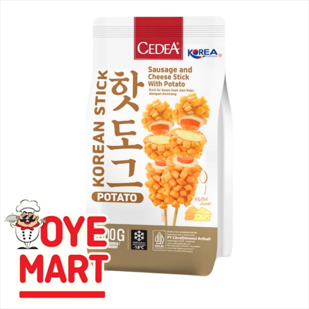 Jual CEDEA KOREAN SAUSAGE & CHEESE STICK WITH POTATO 300GR | Shopee ...