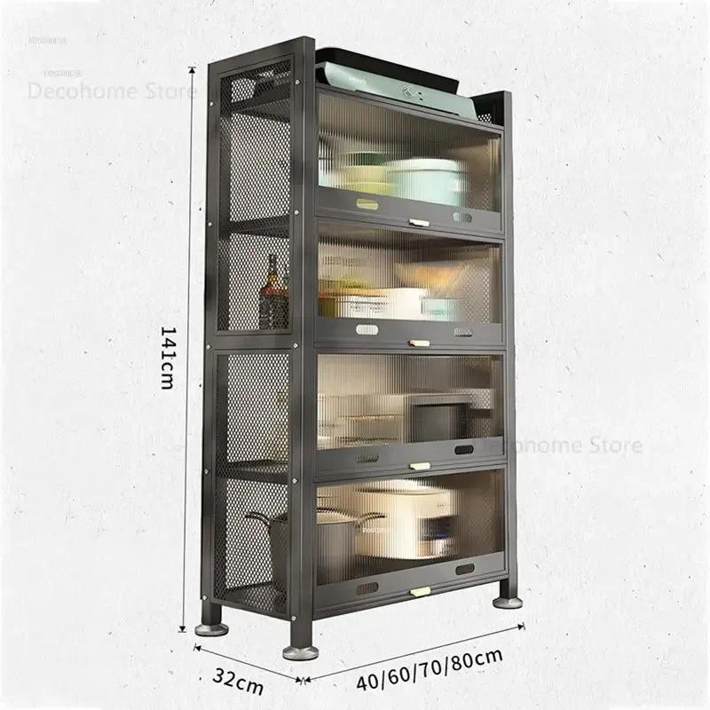 Jual European Multi-layer Kitchen Cabinets Racks Floor Storage Cabinets ...