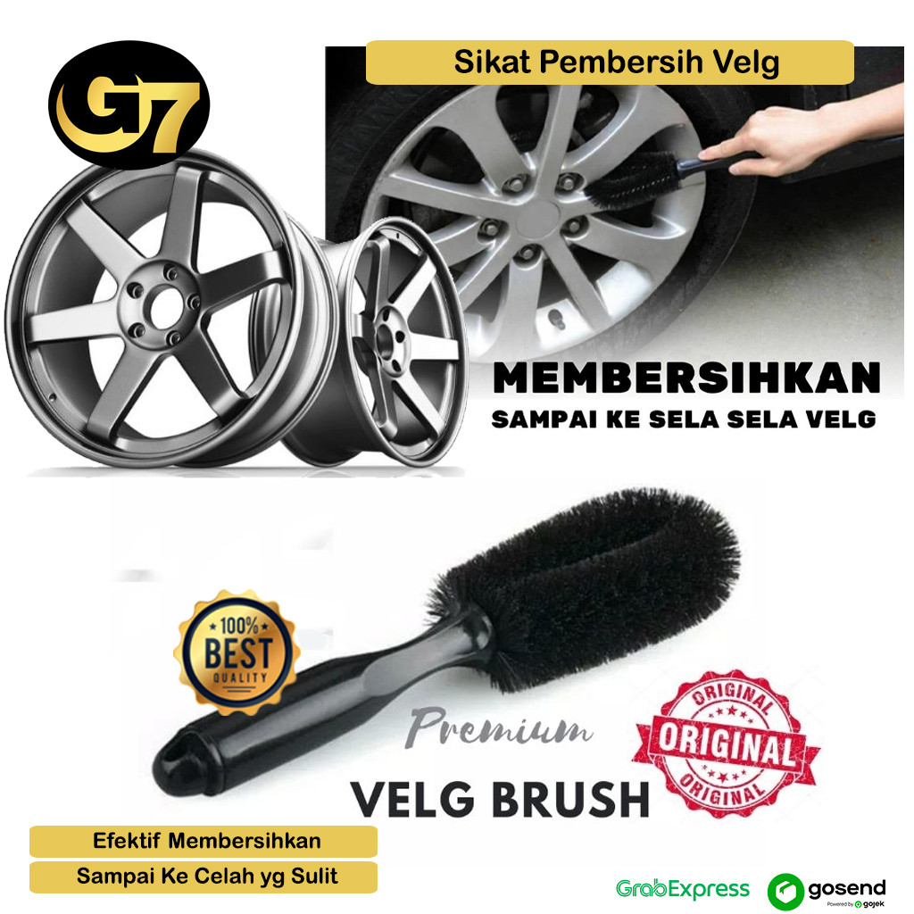 Jual Sikat Velg Mobil Gagang Hitam Sikat Ban Mobil Motor Anti Baret ...