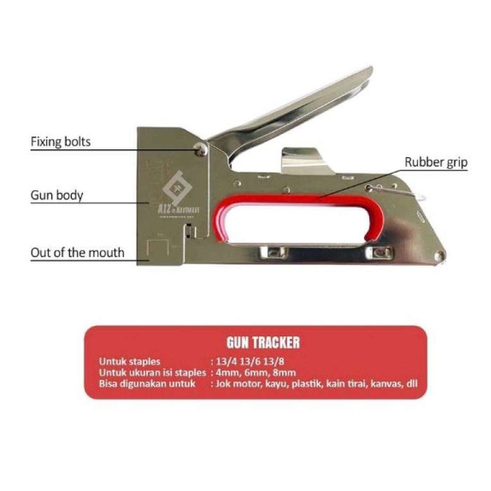 Jual SP4 Staples Gun Hekter Tembak Jok Kayu Triplek Spanduk Tacker R-23 ...