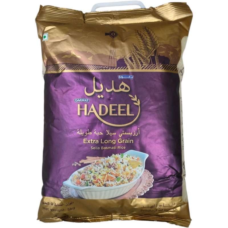 Jual DAAWAT Hadeel Extra Long Grain Sella Basmati Rice 5 kg | Shopee ...