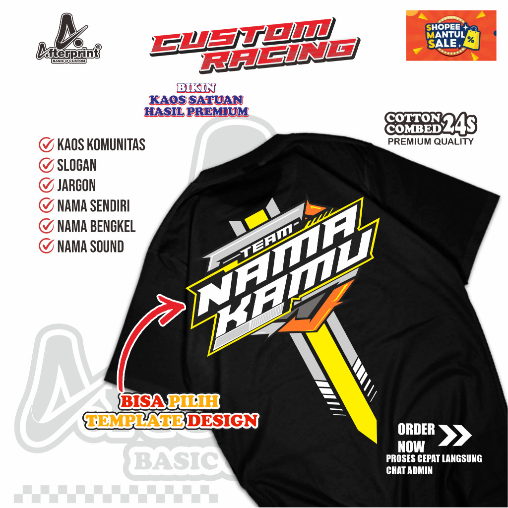 Jual CUSTOM KAOS RACING DAN DESAIN KAOS SOUND HOREG BISA CUSTOM BAMA ...