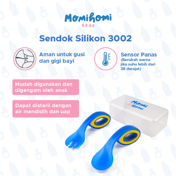 Jual Momi Homi Sendok Makan Anak 3002 Dengan Sensor Panas Sendok Makan ...