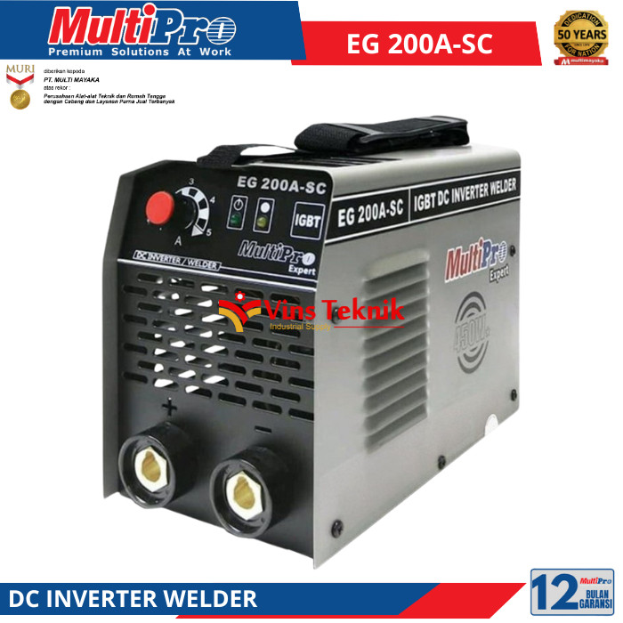 Jual Mesin Las Listik Inverter Multipro EG 200 A Las Inverter EG200A ...