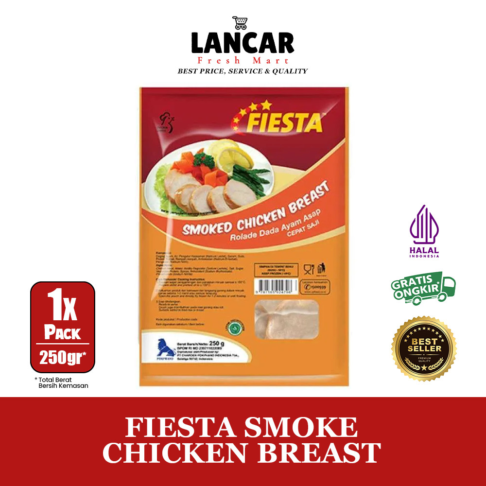 Jual FIESTA SMOKE CHICKEN BREAST 250GR | Shopee Indonesia
