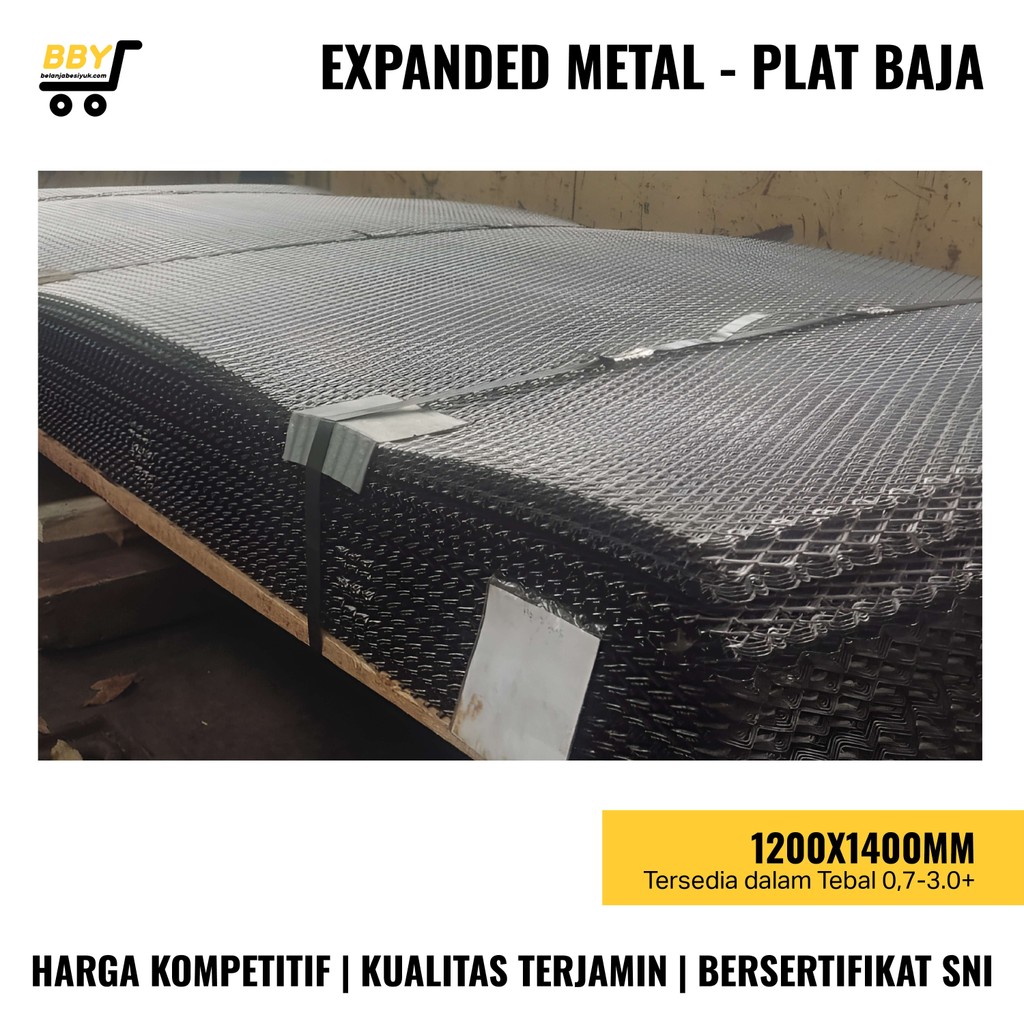 Jual EXPANDED METAL - PLAT EXPANDED ORNAMESH 1200 X 2400 | Shopee Indonesia