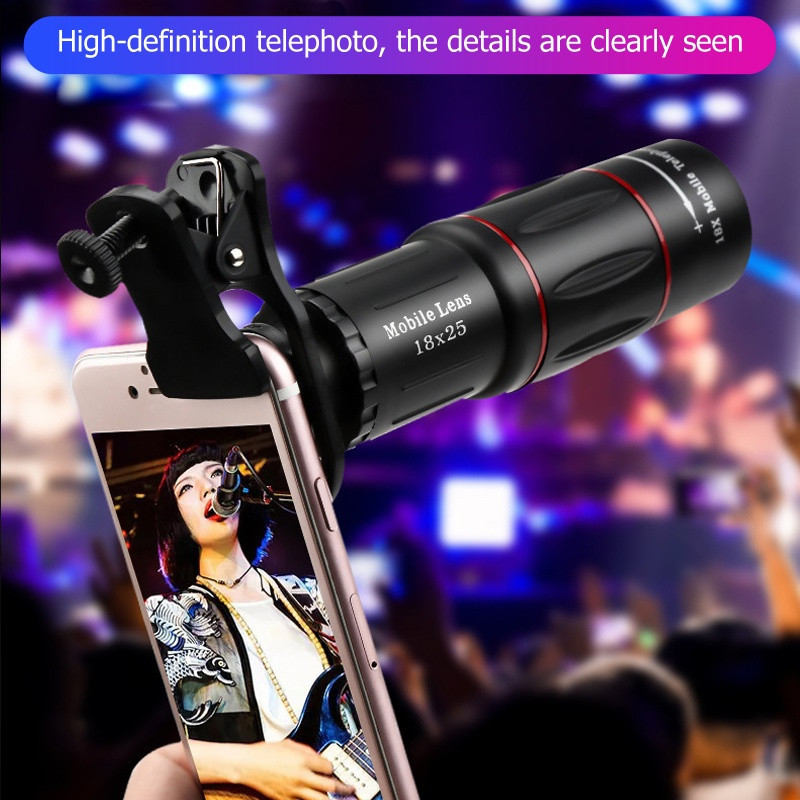 Jual Lensa Apexel 18x25 Kamera Hp Zoom Cam Lensa Tele Hp Telezoom Lens ...