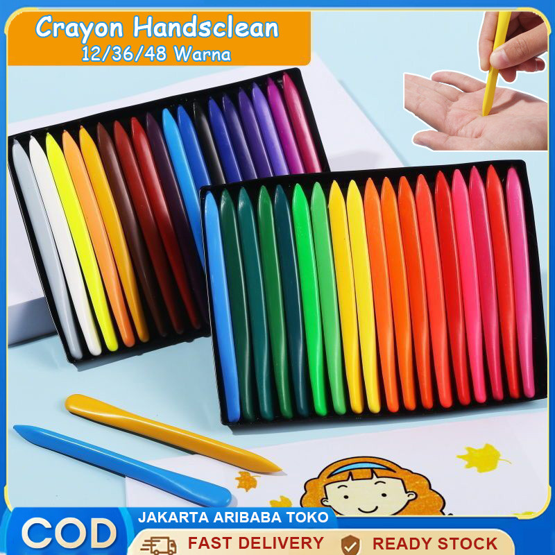 Jual Crayon Set Krayon Plastik 12/24/36 warna / Crayon Anti Air Dan ...
