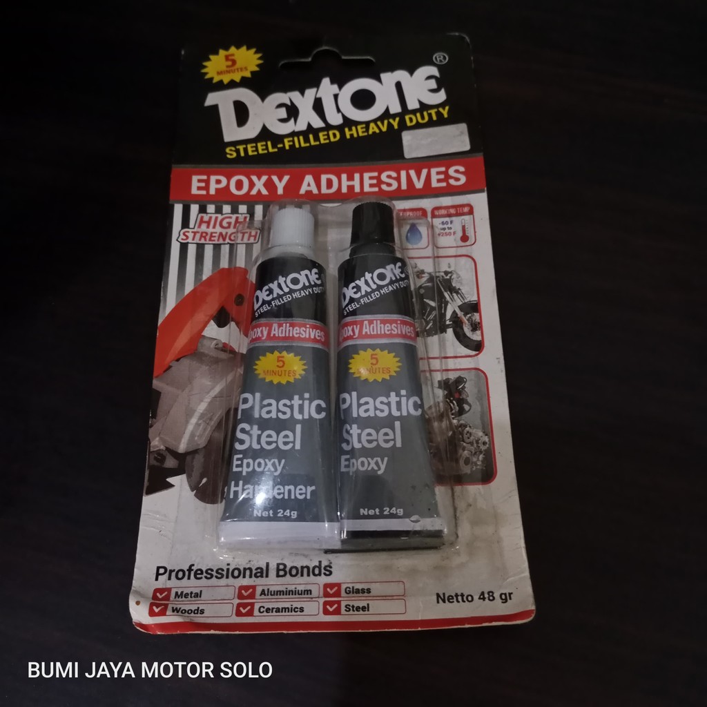 Jual LEM EPOXY / PLASTIC STEEL MINI DEXTONE 48GR | Shopee Indonesia