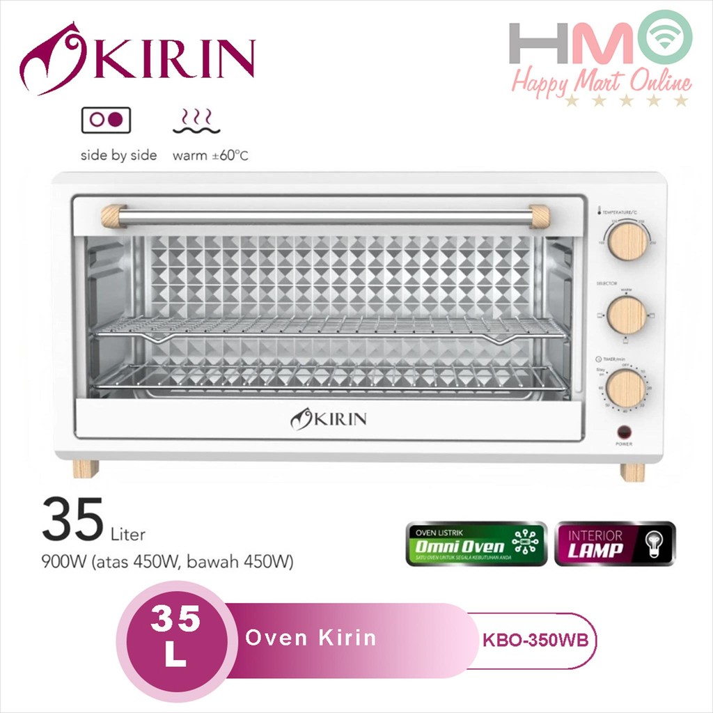 Jual Kirin Oven 35 Liter KBO-350 Low Watt Pemanggang Omni Oven Wide ...