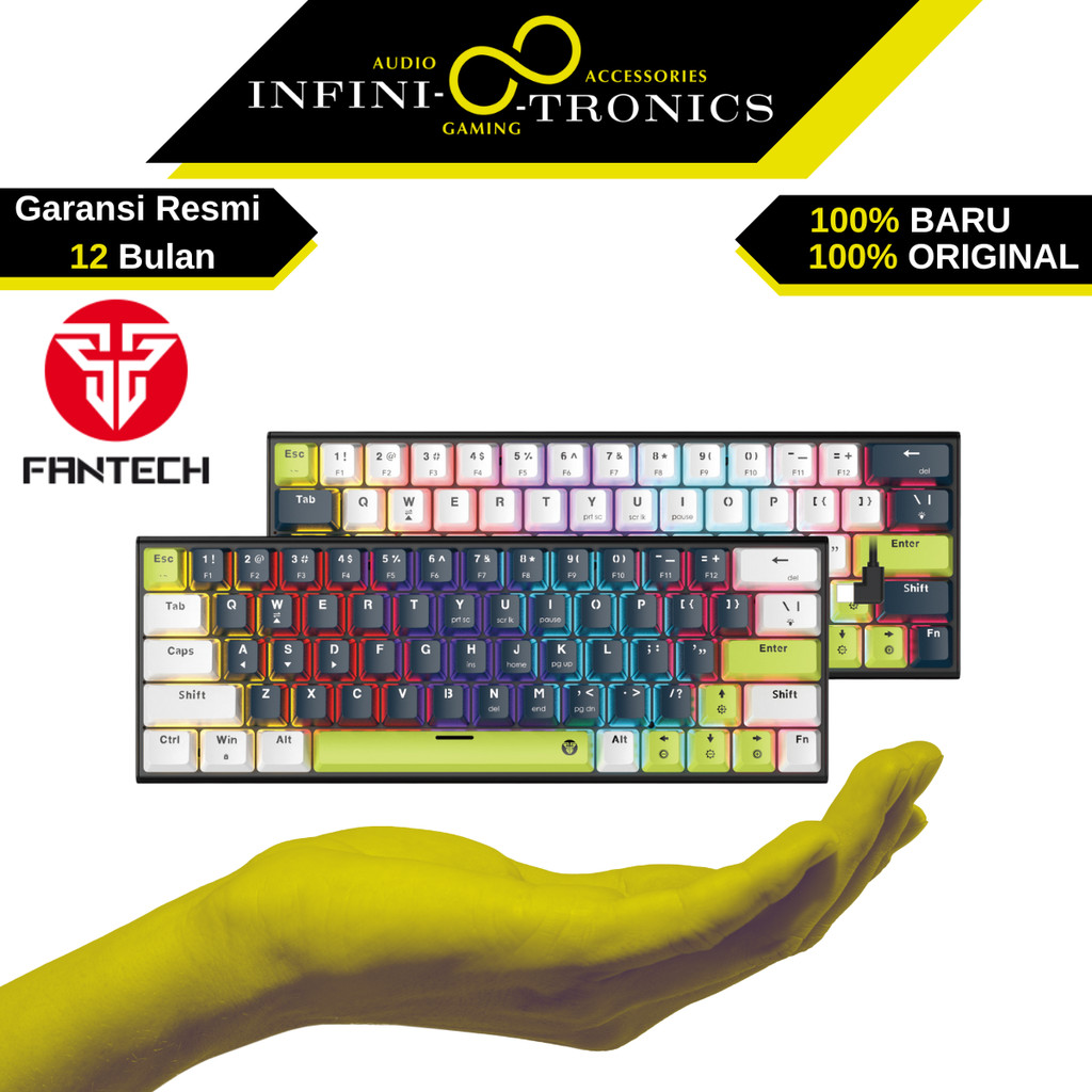 Jual Fantech ATOM MORI SERIES Keyboard Mechanical Gaming ATOM 63 Layout ...