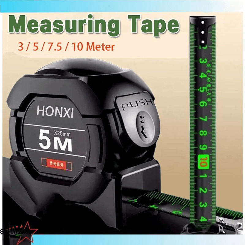 Jual Meteran Tukang Alat Pengukur Kelas Industri Presisi Meteran Stainless Steel Tebal Anti ...